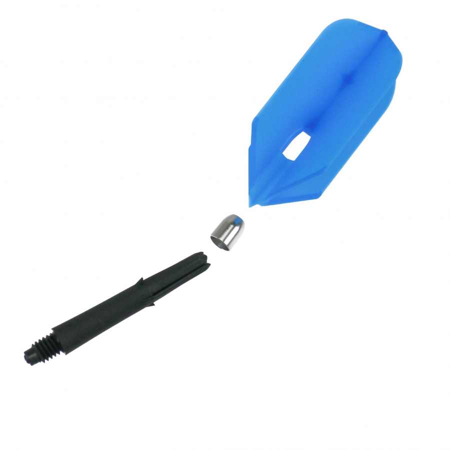 L-Style Light Blue Slim Flights - TheDartShop.com